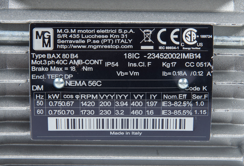 IE3 Premium Efficiency AC Motor: general purpose, inverter rated and ...