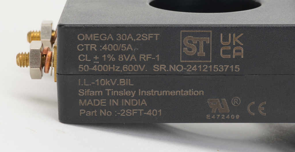 AC Current Transformer: solid core, 400A primary (PN# 2SFT-401 ...
