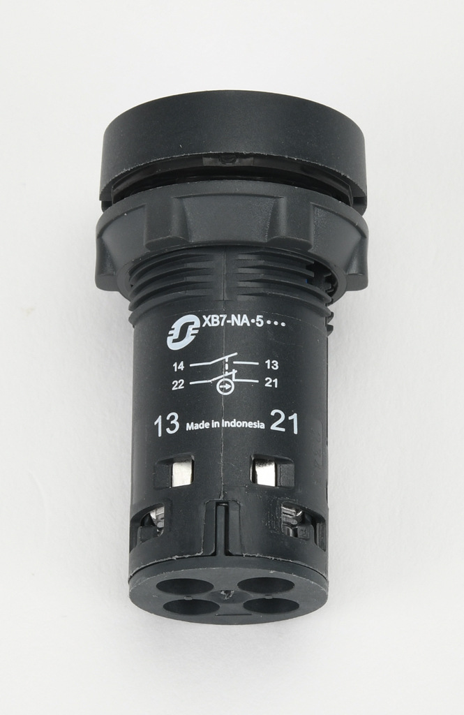 22mm Compact Pushbutton: momentary, blue, IP65 (PN# 522334 ...