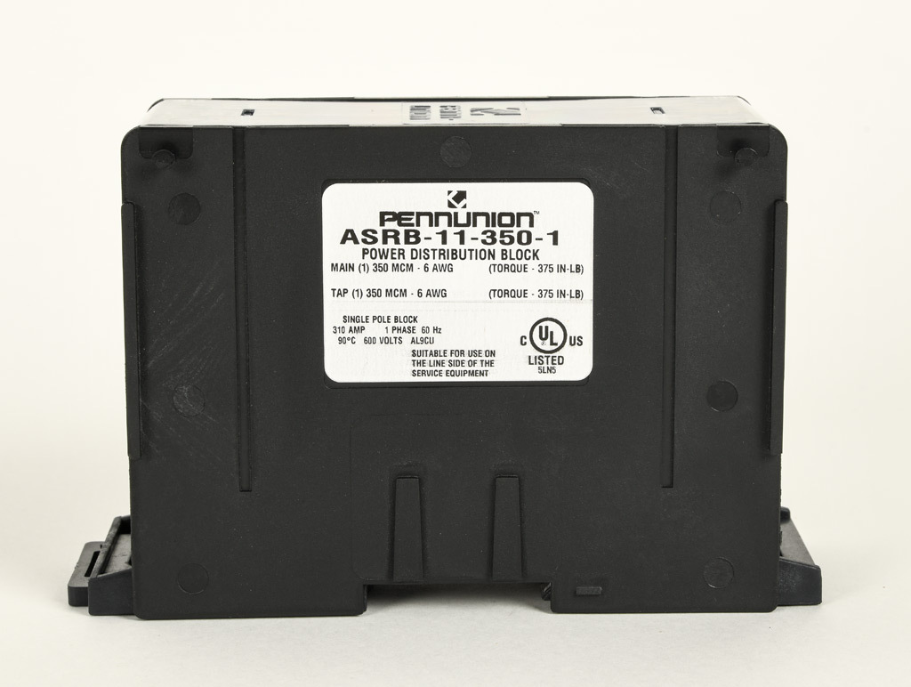 Splicer/Reducer Block: open, 310A, 1-pole, UL 1953 listed (PN# ASRB-11 ...