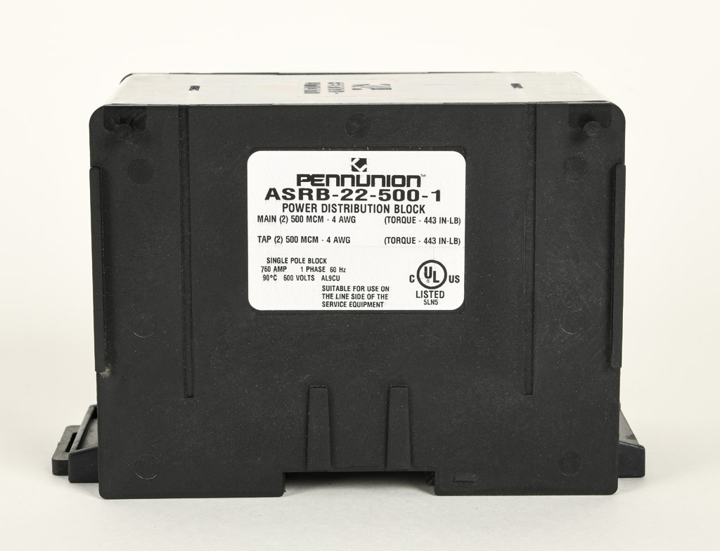 Splicer/Reducer Block: open, 760A, 1-pole, UL 1953 listed (PN# ASRB-22 ...