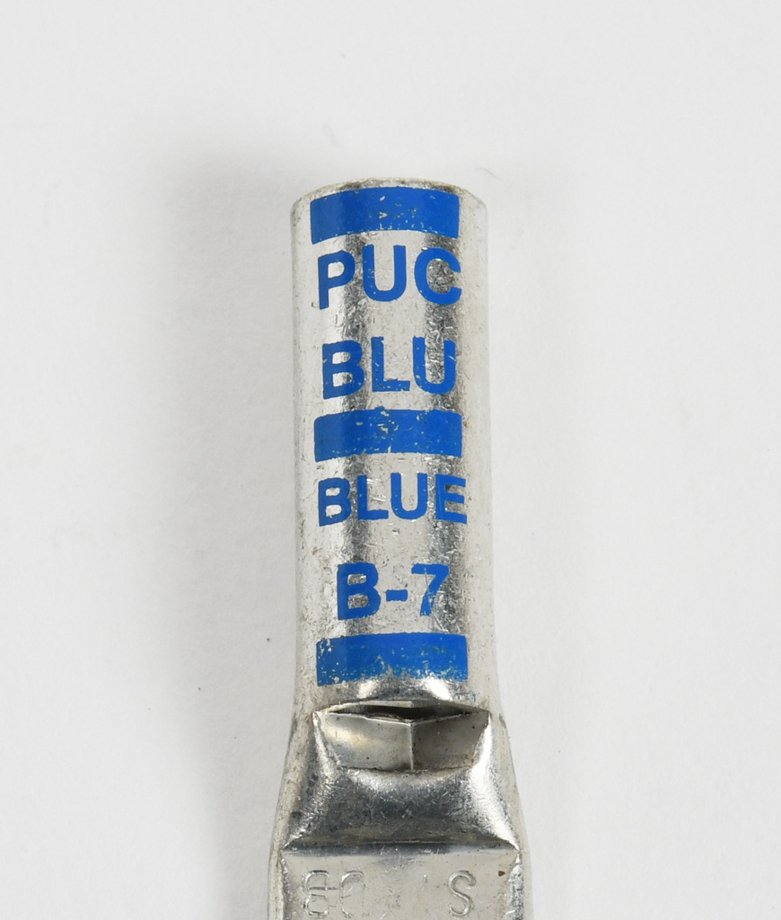 Compression Lug: standard barrel, 35 kV, 1 openings (PN# BLU-6S1-1 ...