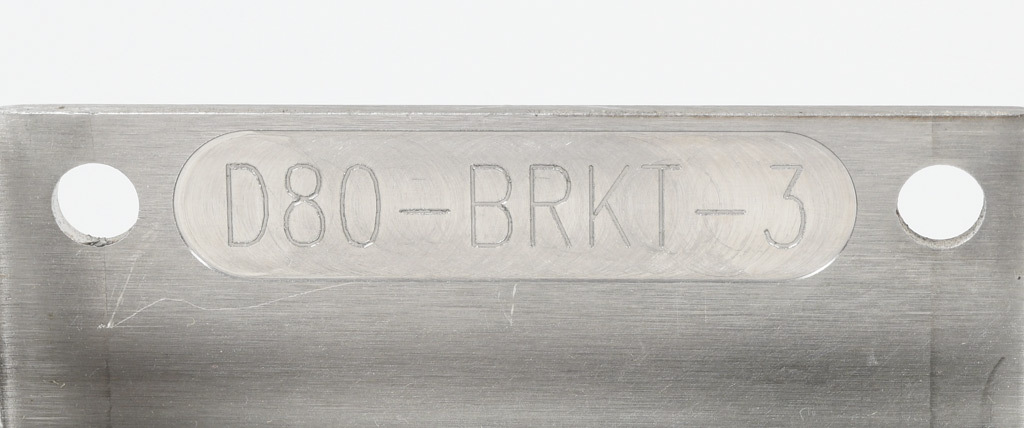 Mounting Bracket: for D80-xx-3x flush mount prox sensors only (PN# D80 ...