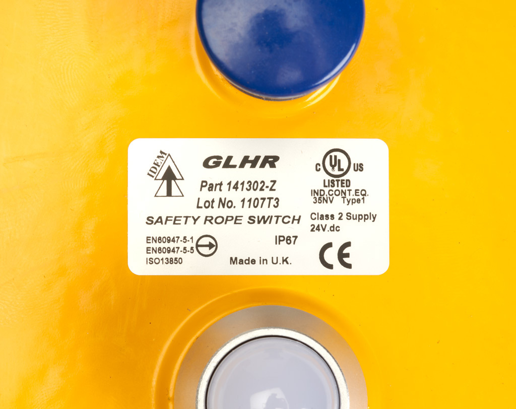 IDEM Z-Range Safety Switch: cable-pull interlock, 125m maximum pull ...