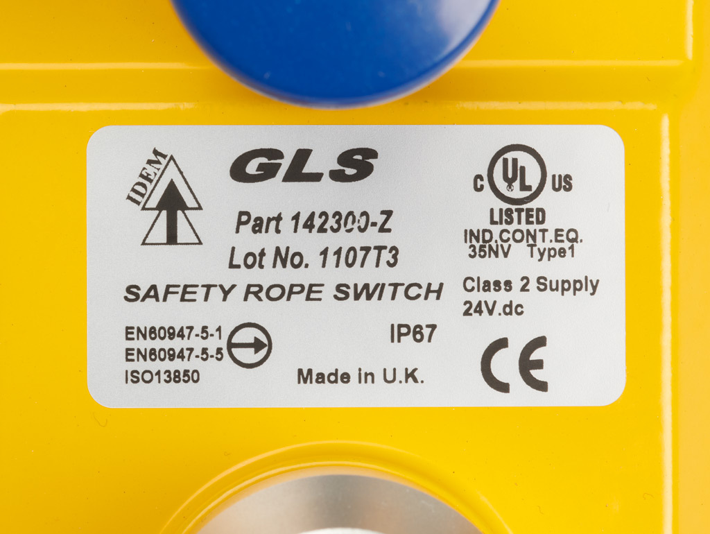 IDEM Z-Range Safety Switch: cable-pull interlock, 80m maximum pull ...