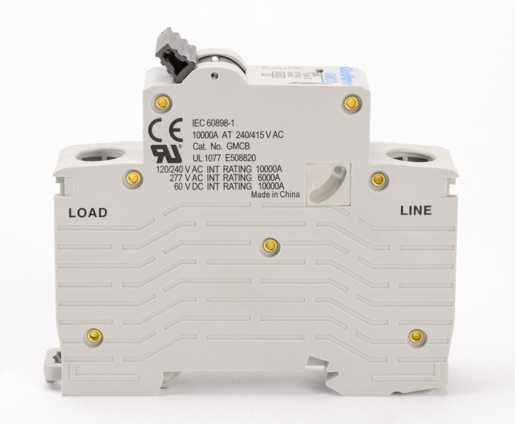 Miniature Supplementary Protector: 20A, D curve (PN# GMCB-1D-20) | AutomationDirect