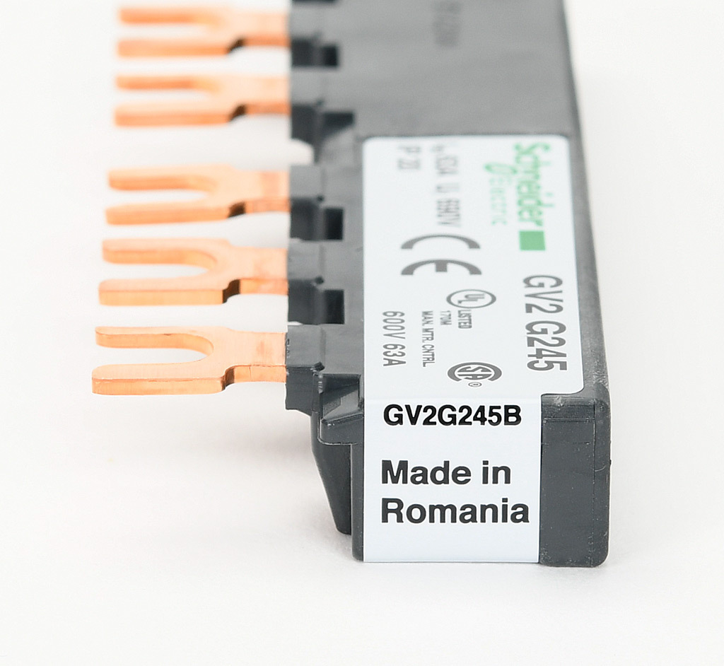 Busbar: 63A, 600VAC (PN# GV2G245) | AutomationDirect
