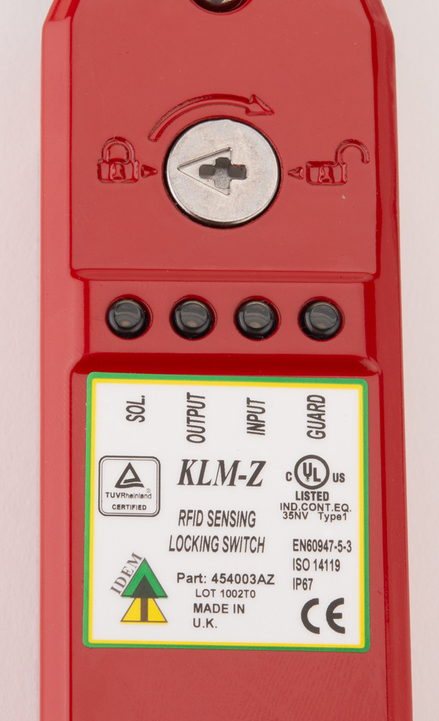 Safety Switch: tongue (key) interlock uniquely coded RFID (PN# KLM-Z-454003AZ) | AutomationDirect