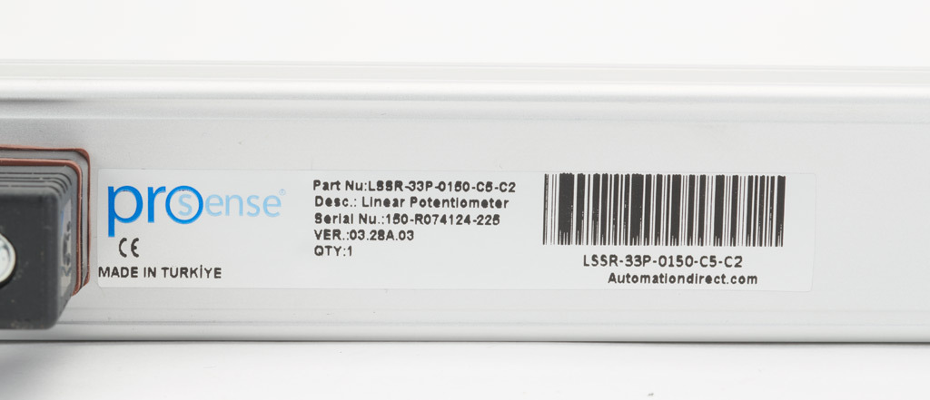 Linear Position Sensor: spring loaded slide, 150mm stroke (PN# LSSR-33P ...