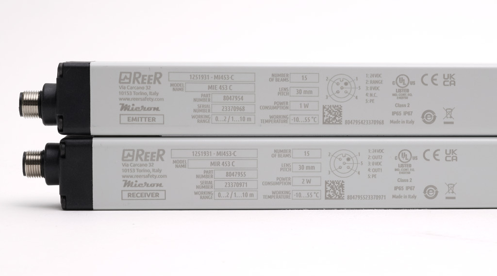 Light Grid: sender/receiver pair, 30mm resolution (PN# MI453-C) | AutomationDirect