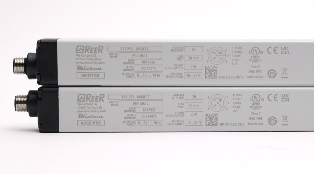 Light Grid: sender/receiver pair, 30mm resolution (PN# MI603-C ...