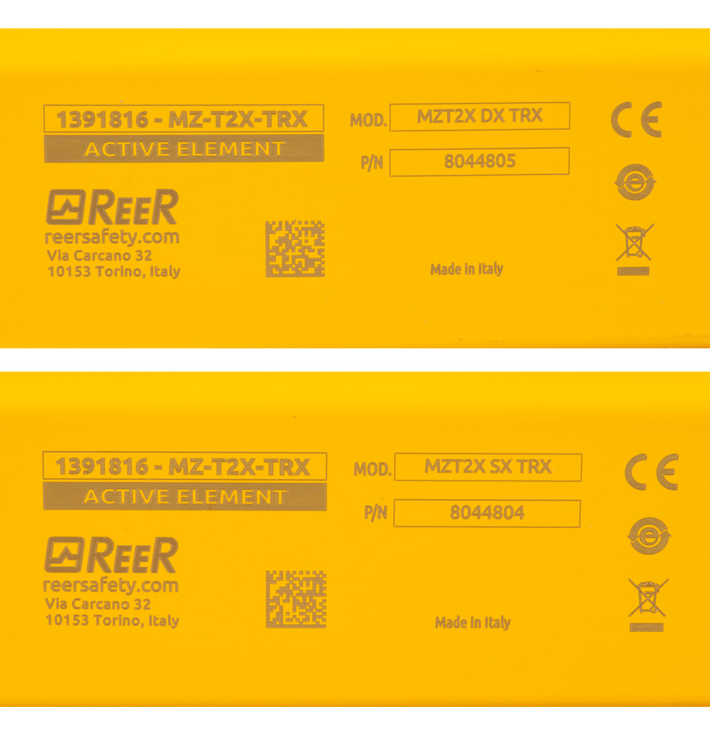 T-type Muting Bracket Pair: active/passive pair, for ReeR Safegate ...