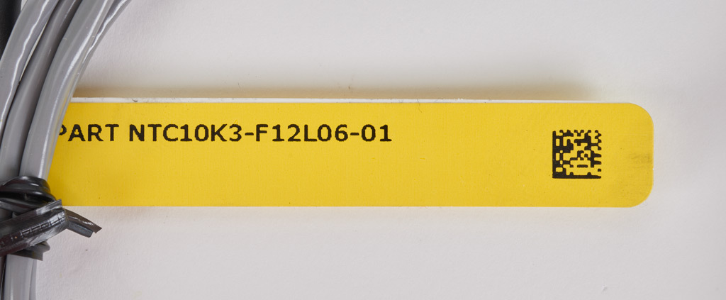 Temperature Sensor: 10K Type 3 thermistor, -40 to 257 deg F (PN ...