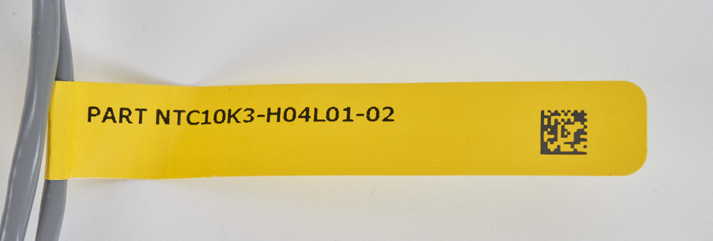 Temperature Sensor: 10K Type 3 thermistor, -40 to 257 deg F (PN ...