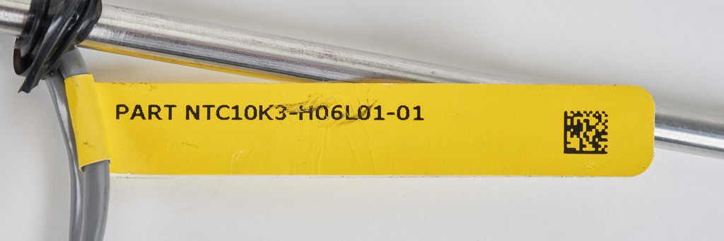 Temperature Sensor: 10K Type 3 thermistor, -40 to 257 deg F (PN ...