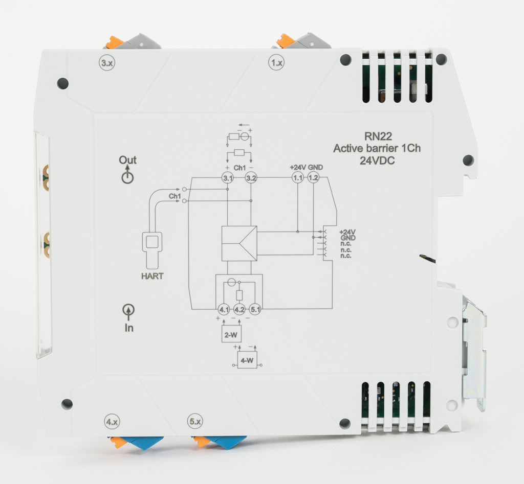 Isolator: intrinsically safe, analog input (PN# RN22-CB1B-LT) | AutomationDirect