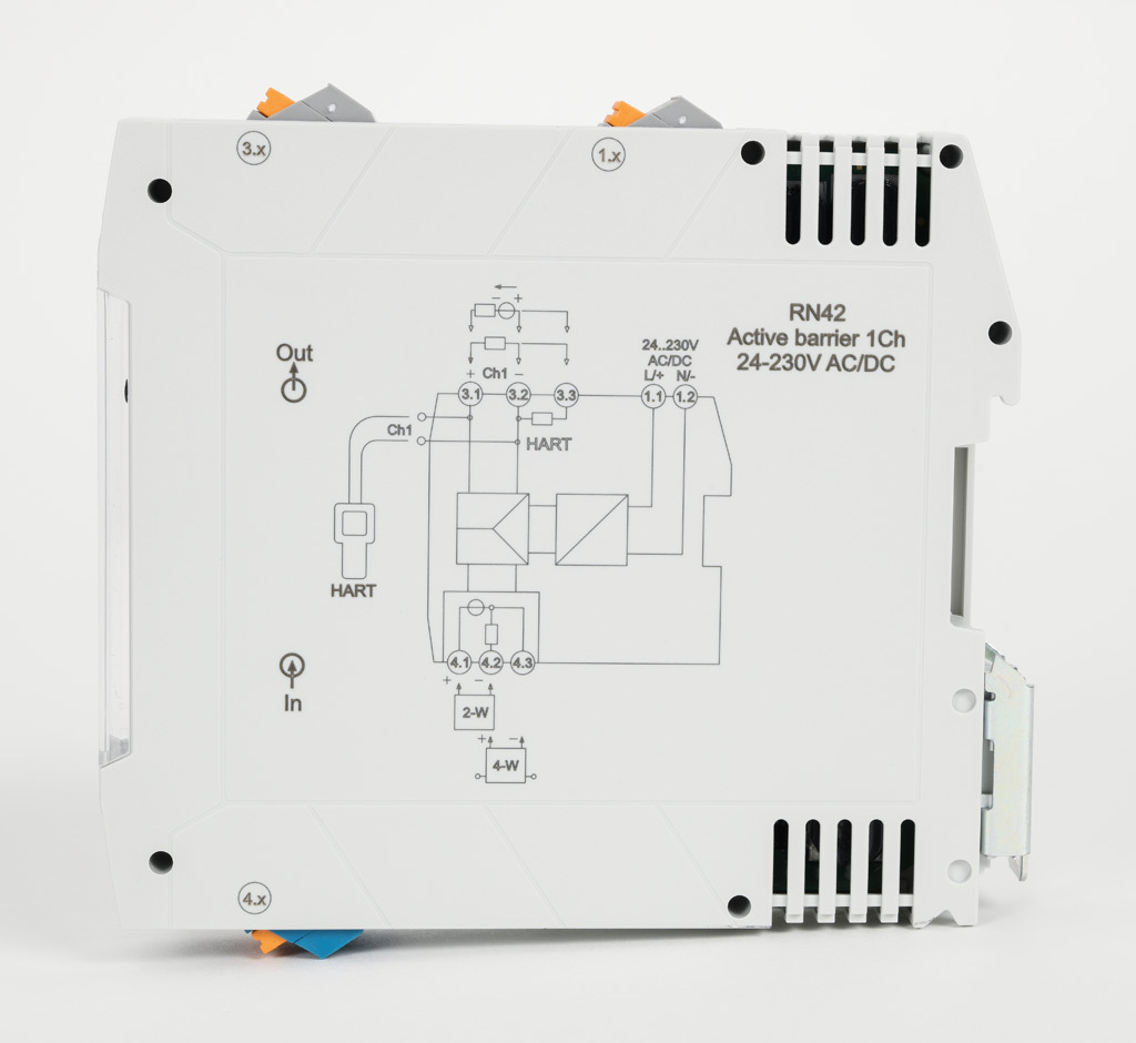 Isolator: intrinsically safe, analog input (PN# RN42-CB1BO-LT) | AutomationDirect