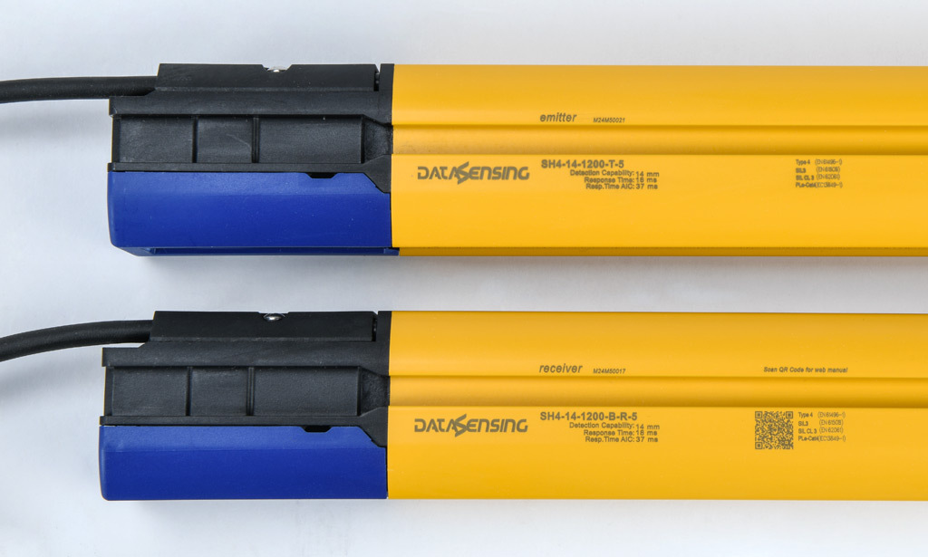 Safety Light Curtain: sender/receiver pair, 14mm resolution (PN# SH4-14 ...