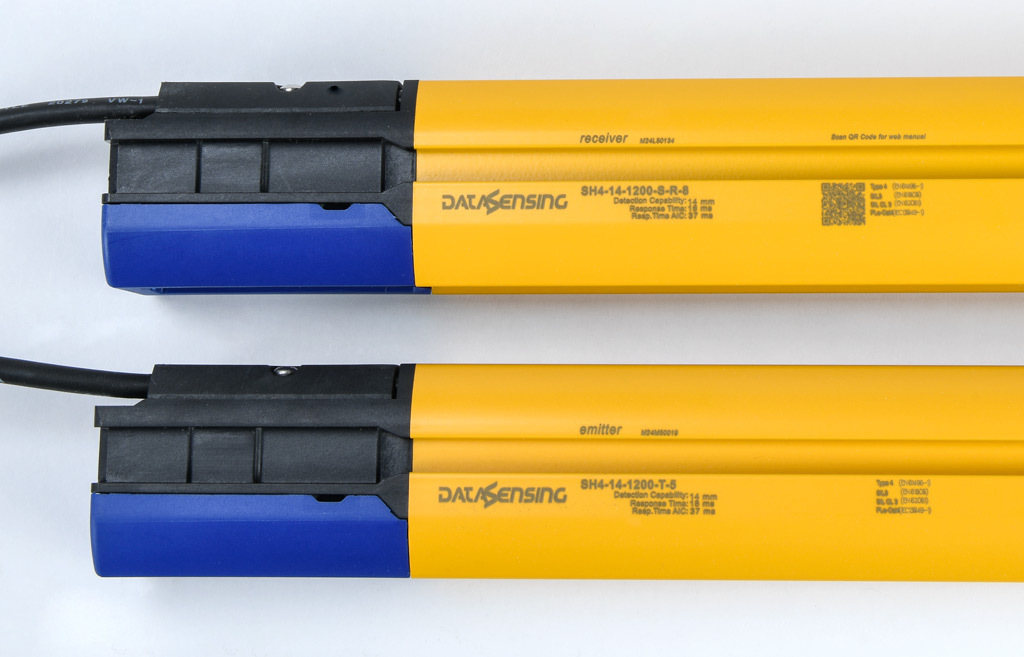 Safety Light Curtain: sender/receiver pair, 14mm resolution (PN# SH4-14 ...