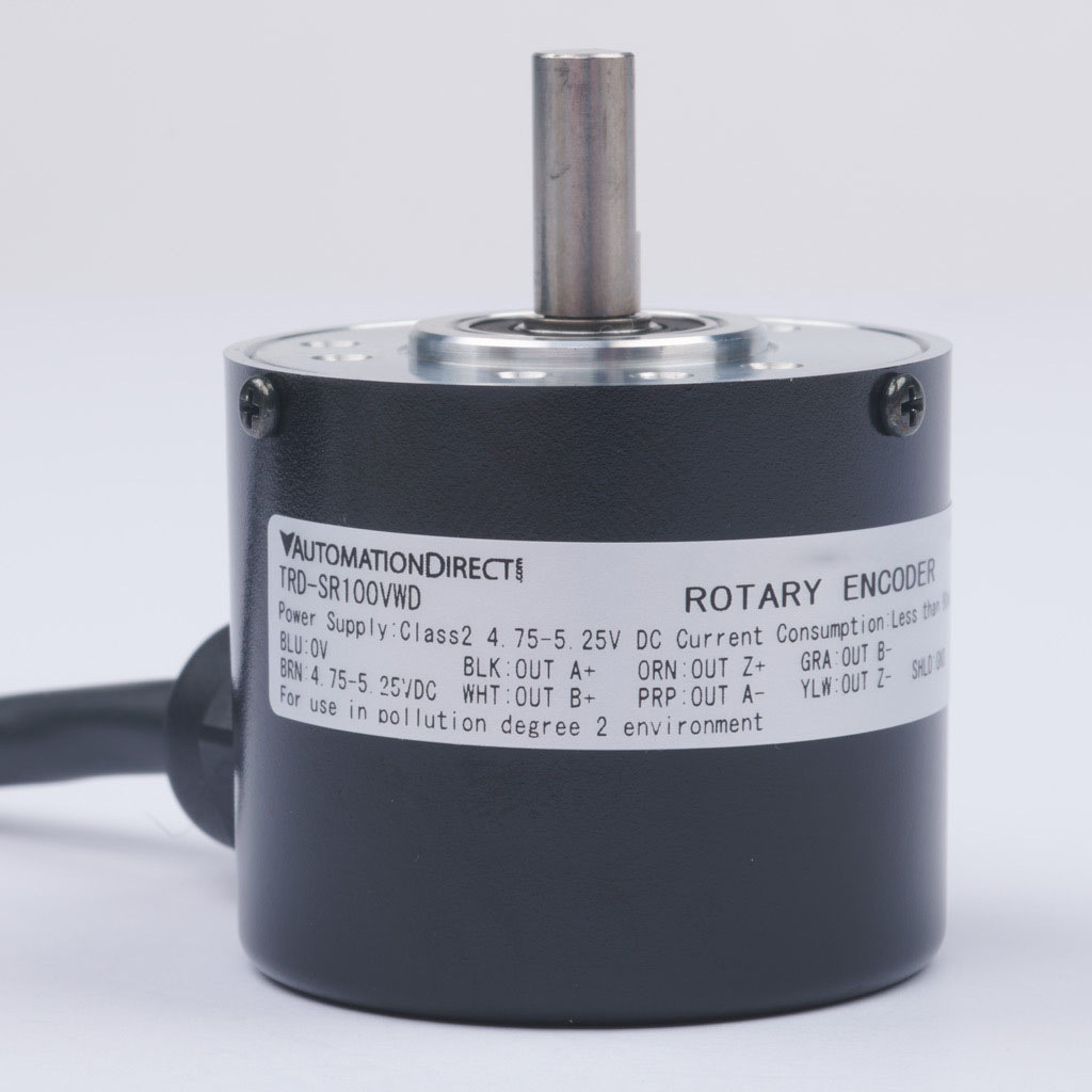 Incremental (quadrature) Rotary Encoder: 100 ppr (PN# TRD-SR100VWD ...