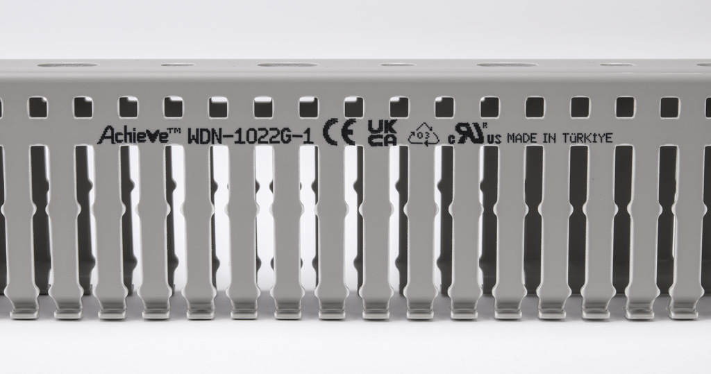 Open Slot Narrow Finger Wire Duct: 6.5ft/2m length, 1in width (PN# WDN ...