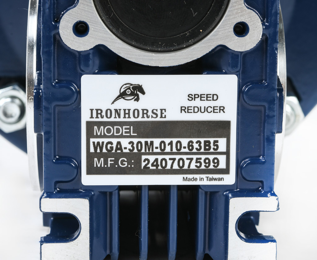 Worm Gearbox: general purpose, 10:1 ratio (PN# WGA-30M-010-63B5 ...