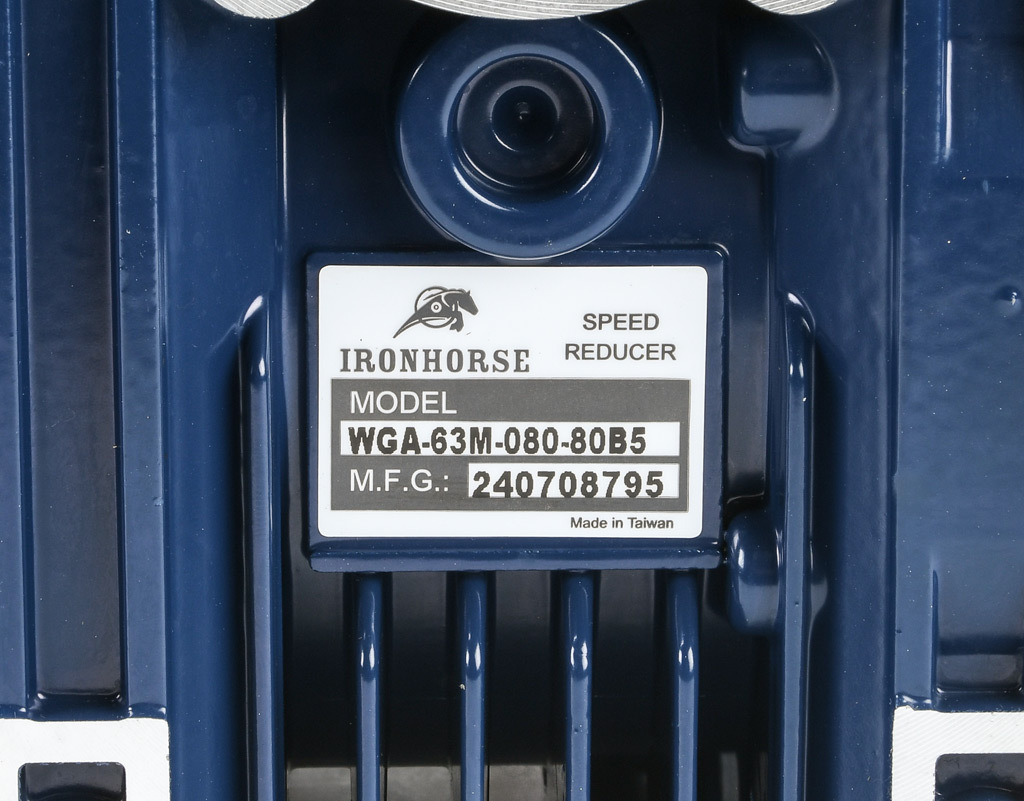 Worm Gearbox: general purpose, 80:1 ratio (PN# WGA-63M-080-80B5 ...