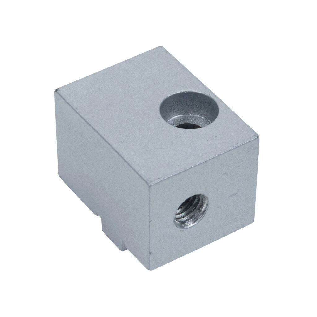 FATH Panel Mount Block: silver, for T-slotted rail (PN# 162924 ...