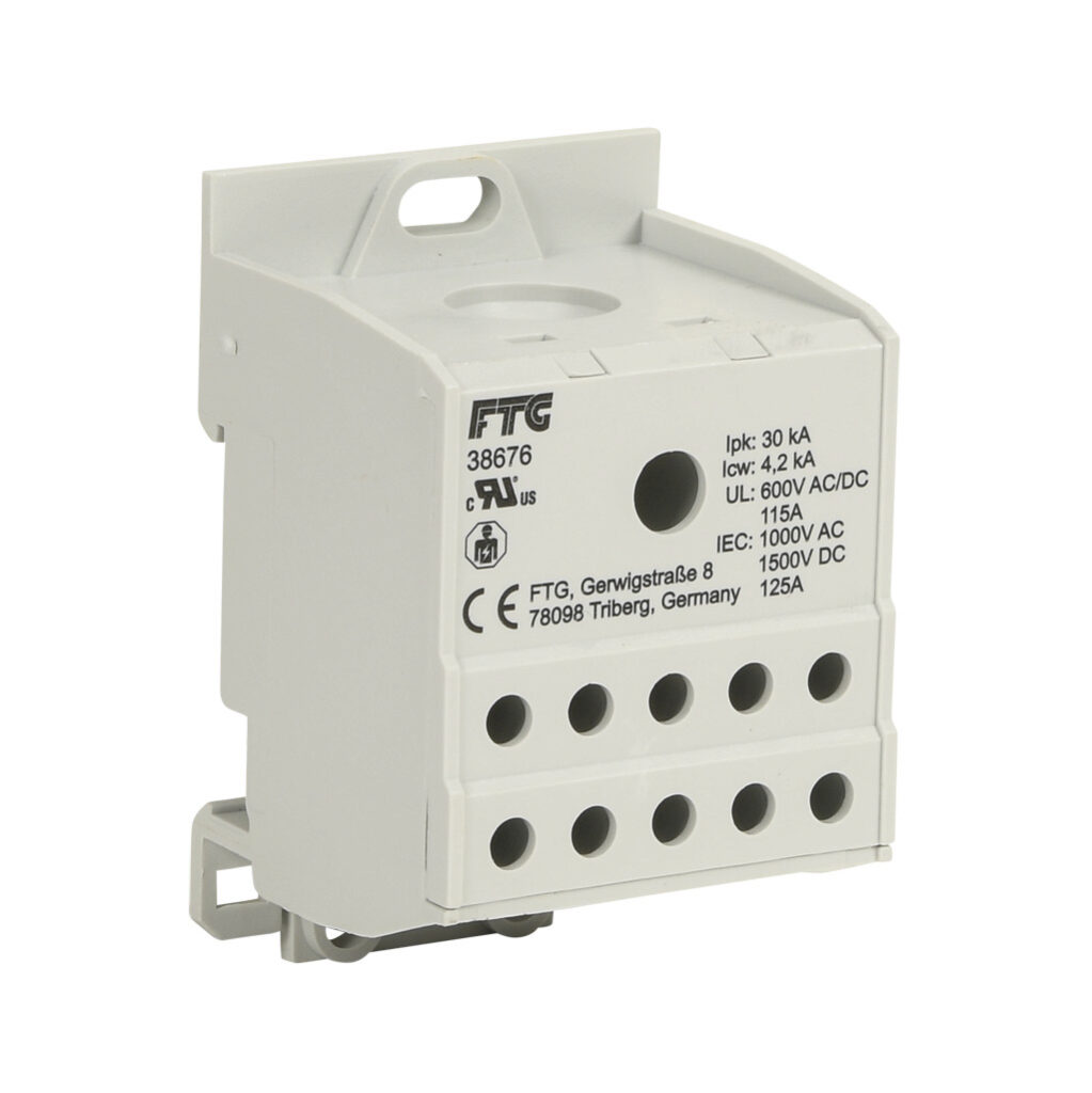 Terminal Block: enclosed, 115A, 1-pole, UL 1059 recognized (PN# 38676) | AutomationDirect