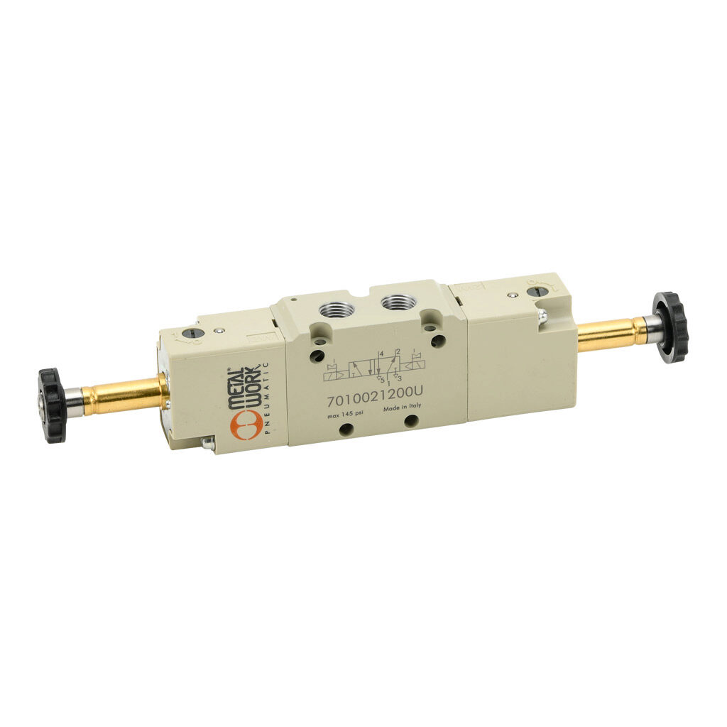 Air Solenoid Valve: 5-port (4-way) (PN# 7010021200U) | AutomationDirect
