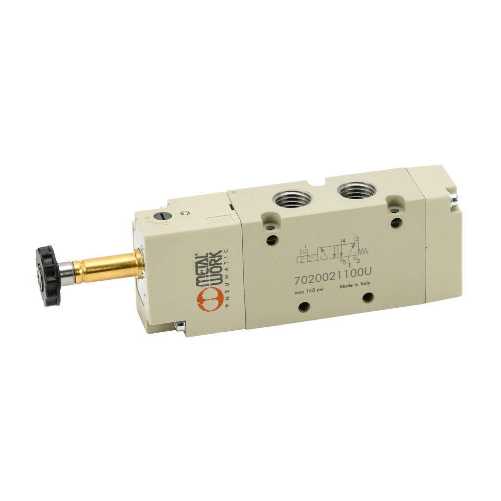 Air Solenoid Valve: 5-port (4-way) (PN# 7020021100U) | AutomationDirect