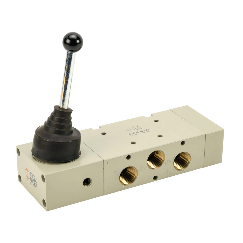 Pneumatic Manual Valve: 5-port (4-way) (PN# 7030000400U) | AutomationDirect