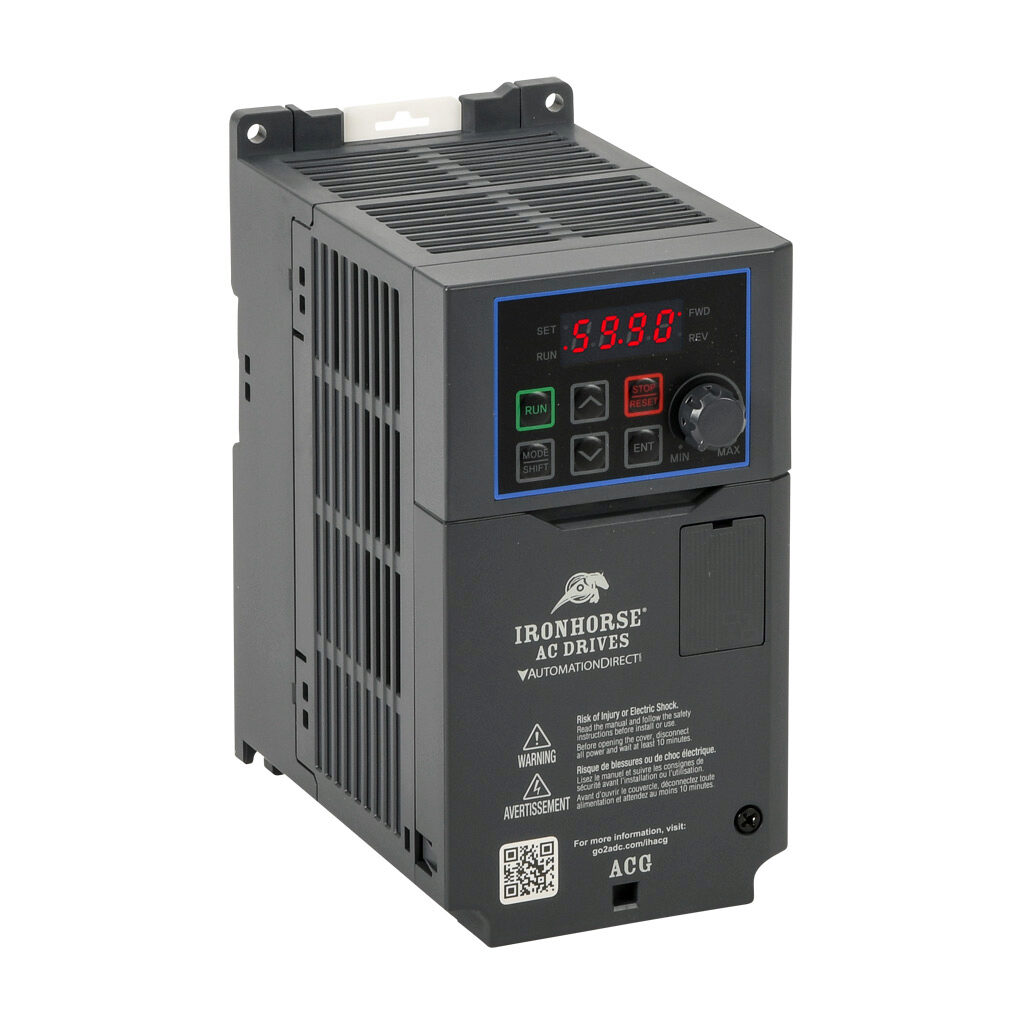 IronHorse AC General Purpose Drive: 230 VAC, 1hp with 3-phase input, 1 ...