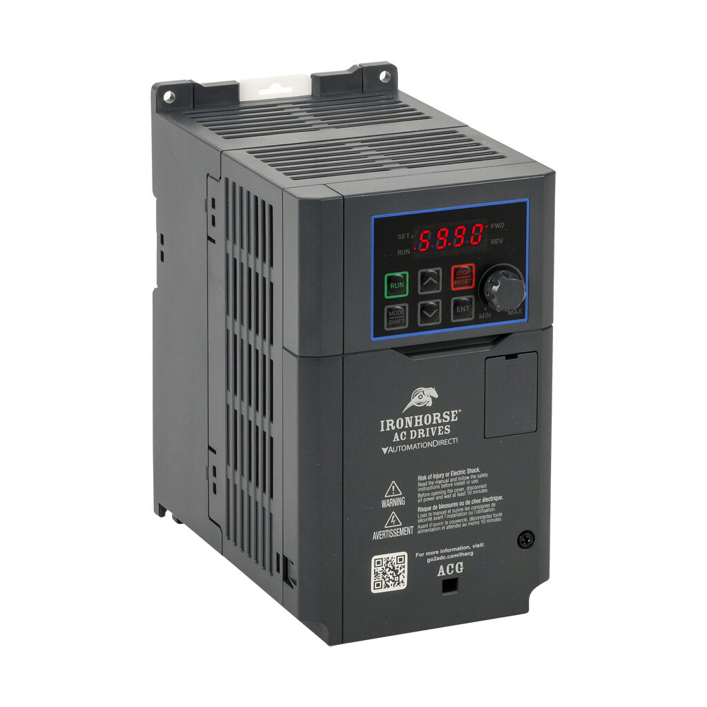 IronHorse AC General Purpose Drive: 230 VAC, 3hp with 3-phase input, 1-1/2hp with 1-phase input ...