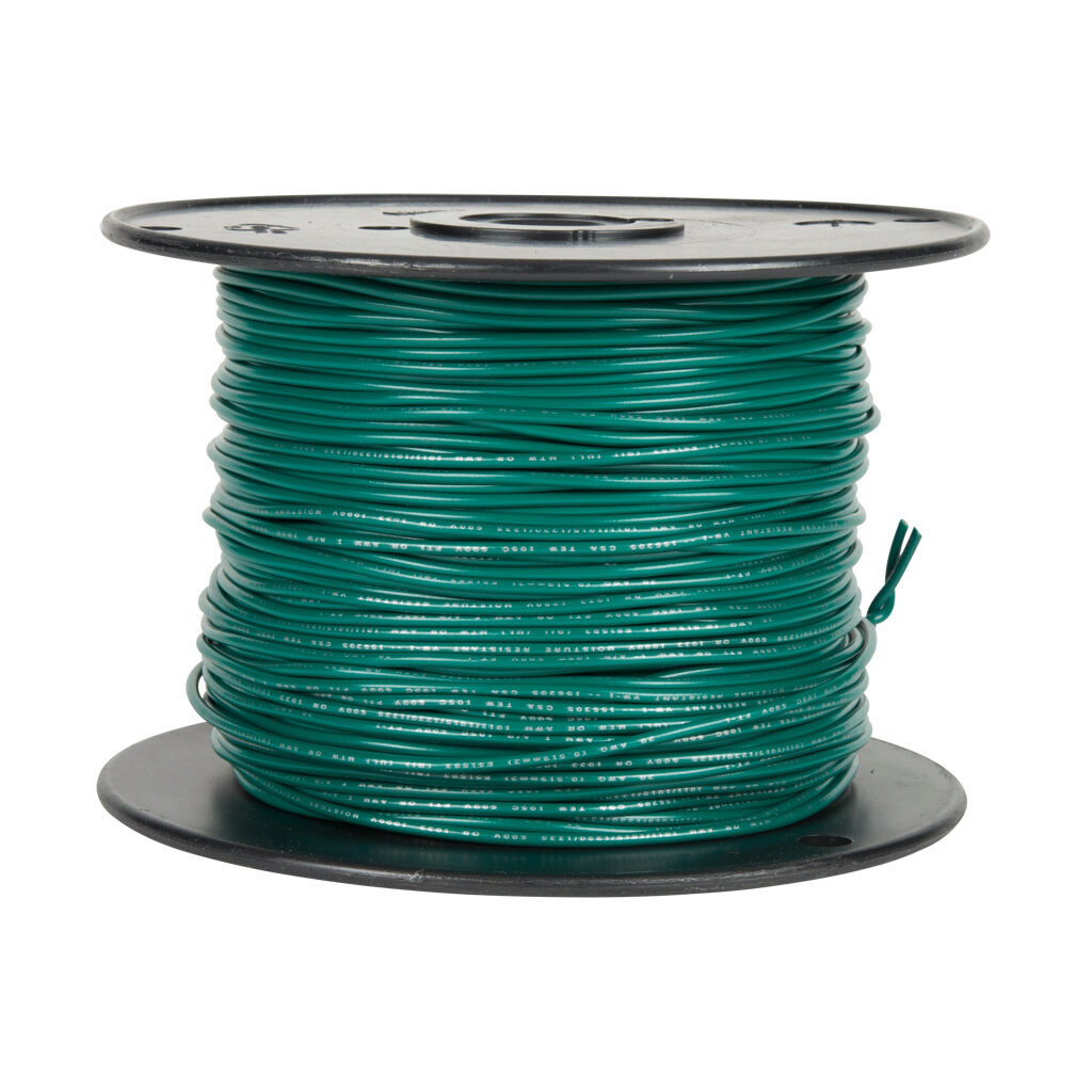 AWM Wire: 24 AWG, 1000ft spool (PN# AWM24GN10) | AutomationDirect
