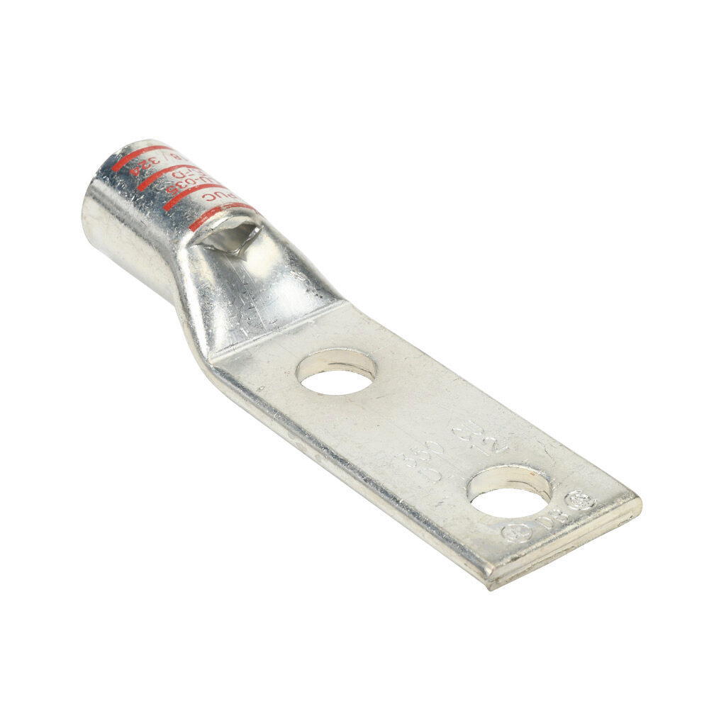 Compression Lug: standard barrel, 35 kV, 1 openings (PN# BLU-035D-1 ...
