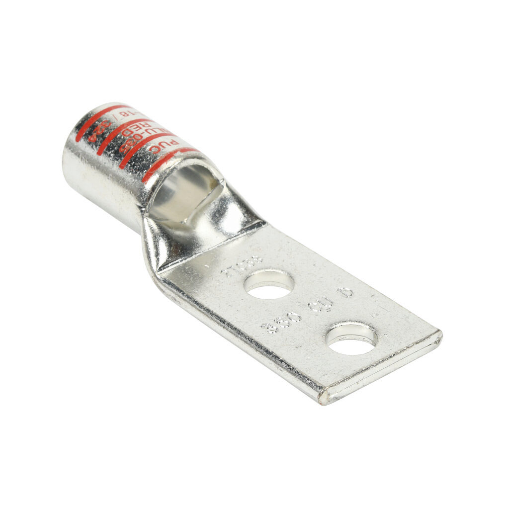 Compression Lug: standard barrel, 35 kV, 1 openings (PN# BLU-035D-2TC38 ...