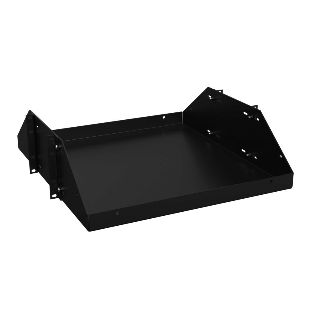 Hammond Heavy Duty Rack Shelf: 3U, 19in rack width, 19in depth, 550lb ...