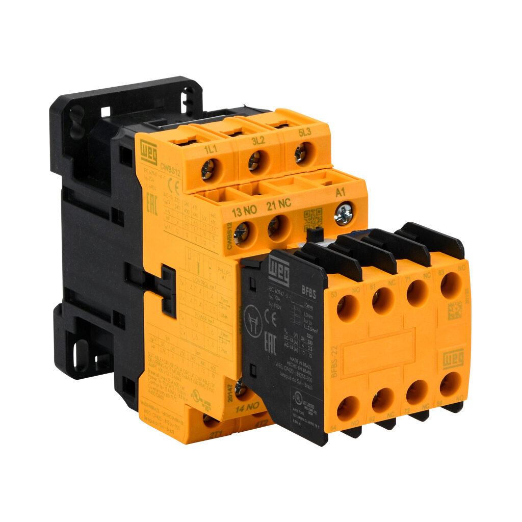 IEC Safety Contactor: 12A, 120 VAC (50/60Hz) coil voltage (PN# CWBS12 ...