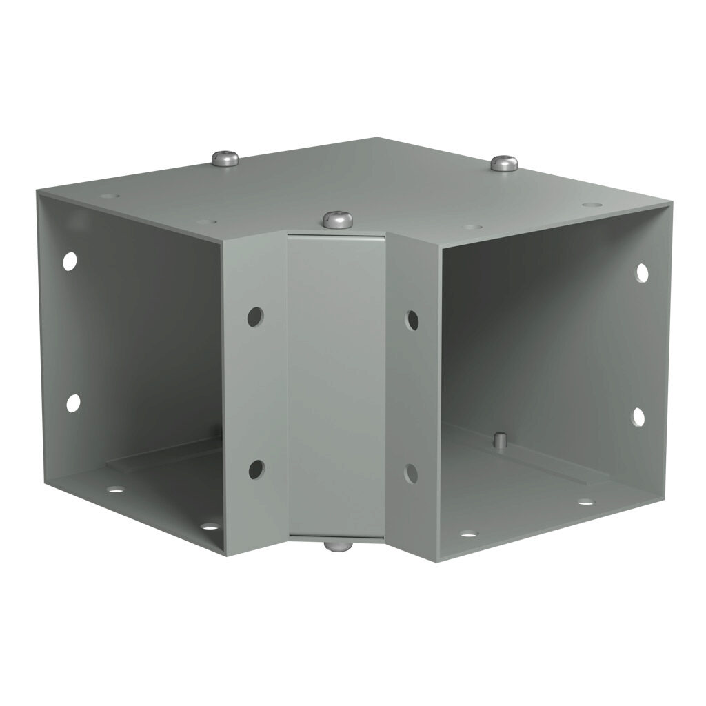 Hammond Lay-in Wireway Fitting: 90-degree elbow, 4 x 4in (PN# CWEL490 ...