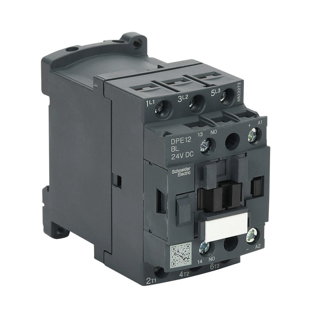 IEC Contactor: 12A, 24 VDC coil voltage (PN# DPE12BL) | AutomationDirect