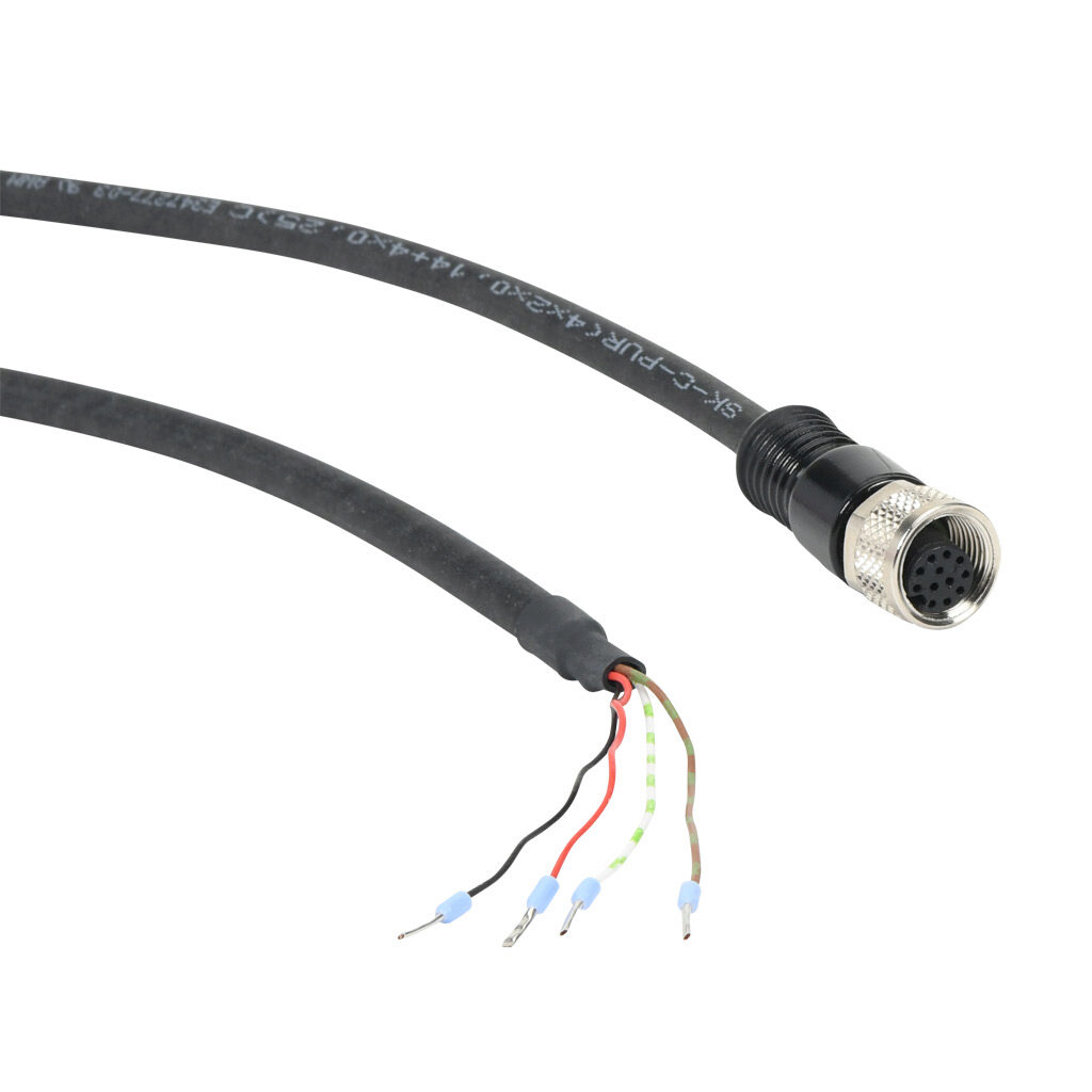 Cable: for Lika Electronic AQ58 and AQ59 series encoders, 2ft cable ...