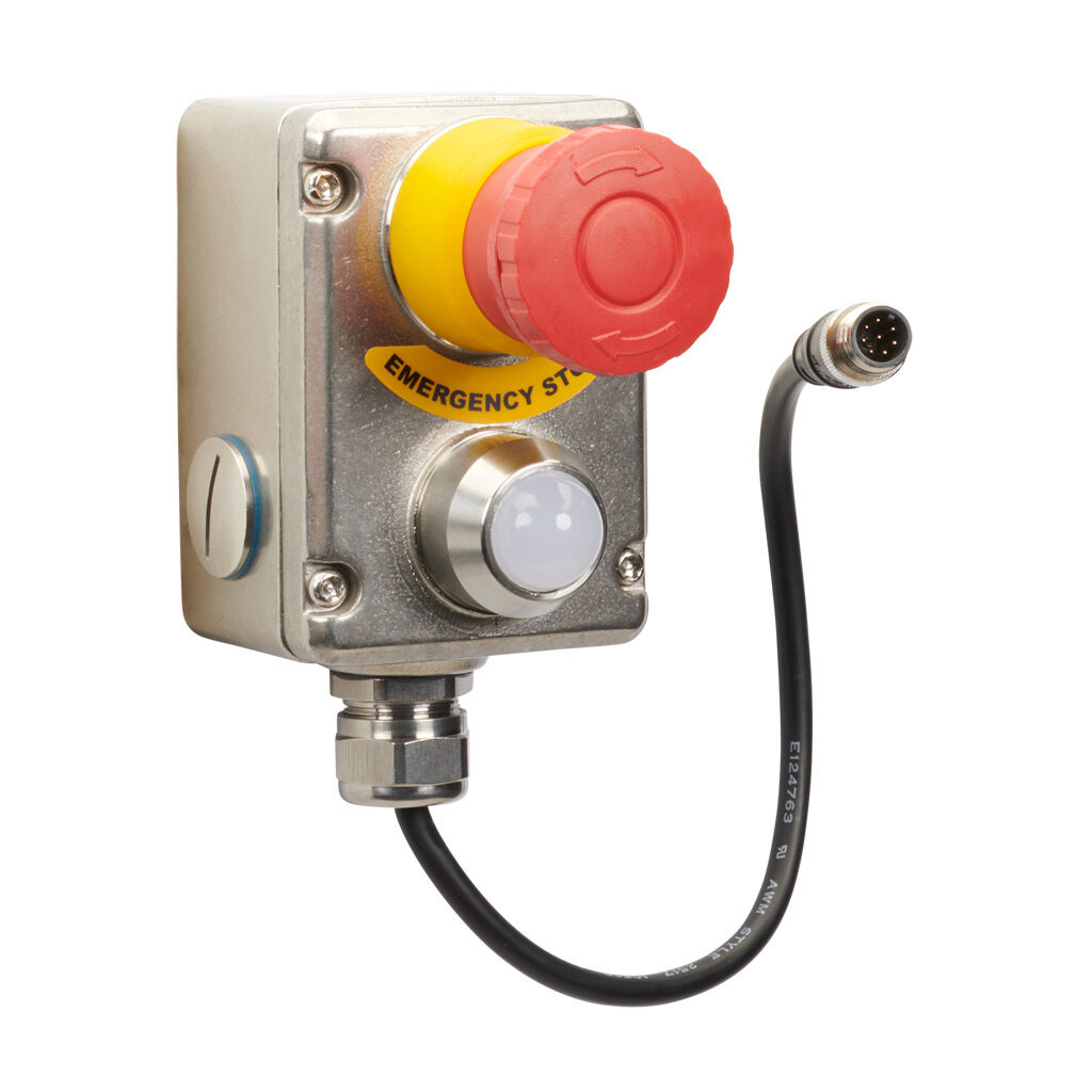 IDEM Z-Range Emergency Stop Control Station: single pushbutton (PN# ESL-SS-L-232300-Z ...
