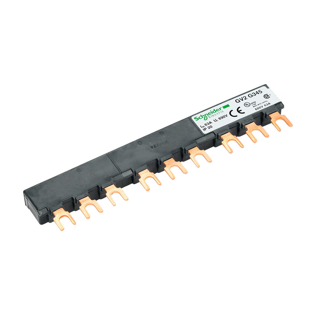 Busbar: 63A, 600VAC (PN# GV2G345) | AutomationDirect