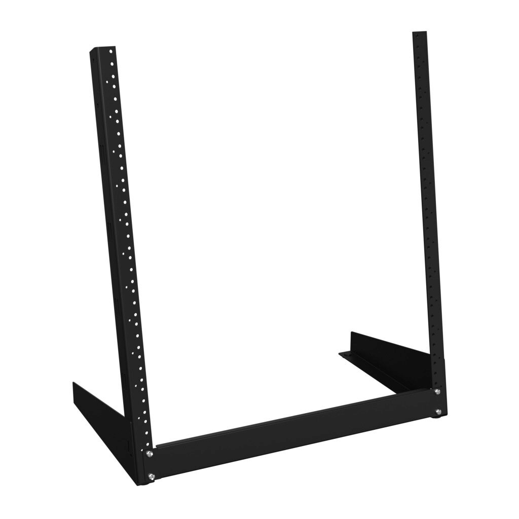 Hammond 2-post Desktop Rack: 12U, 19in rack width, 195lb capacity (PN ...