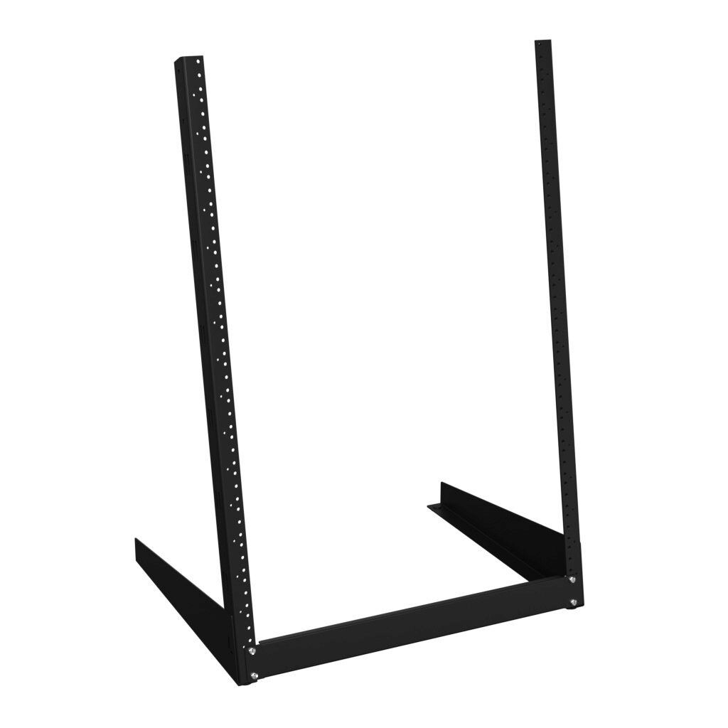 Hammond 2-post Desktop Rack: 16U, 19in rack width, 195lb capacity (PN ...
