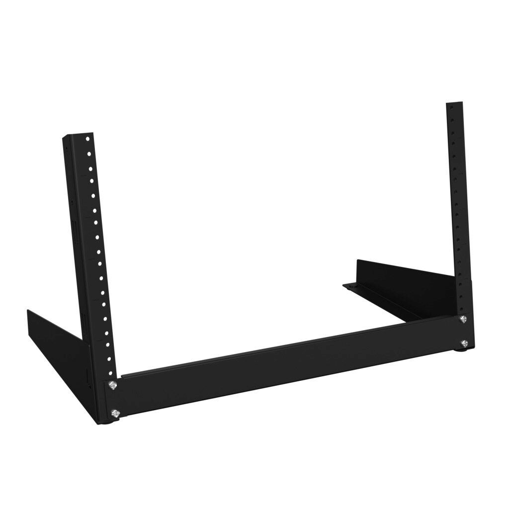Hammond 2-post Desktop Rack: 6U, 19in rack width, 195lb capacity (PN ...