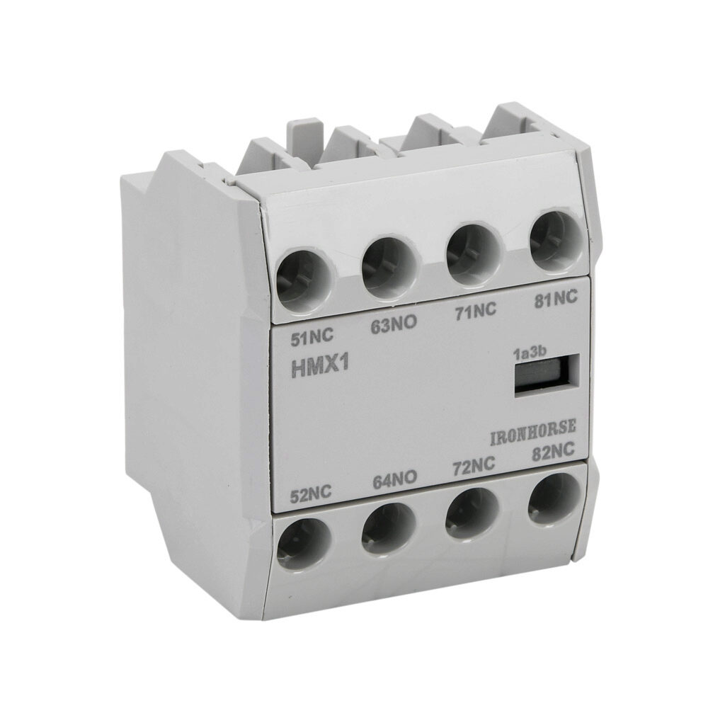 Auxiliary Contact: 6A @ 120 VAC/0.55A @ 120 VDC, for HMC-9 to HMC-150 contactors (PN# HMX1-AUX13 ...