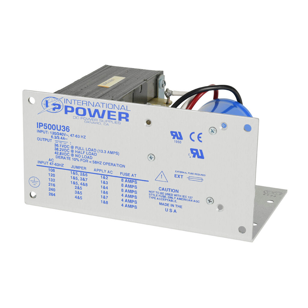 Unregulated Linear Power Supply: Output: 36 VDC @ 13.3A/480W (PN ...