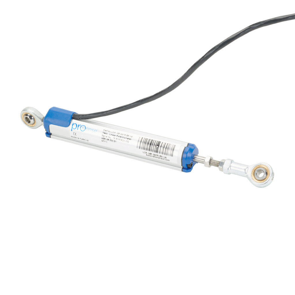 Linear Position Sensor: pivoting slide, 75mm stroke (PN# LCR-18P-0075 ...